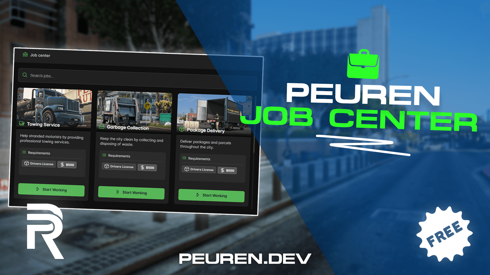 Free FiveM Scripts & Resources | Minigames & Job Systems | PeuRen